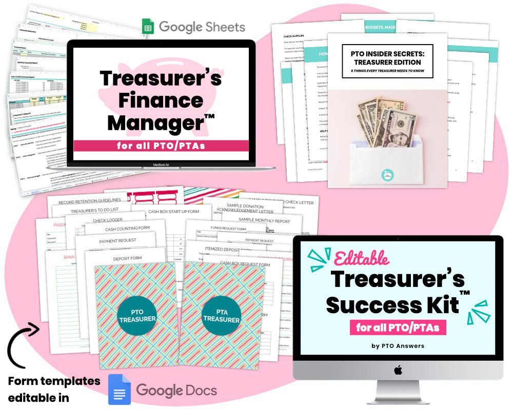 Treasurer's Success Kit: Planner and Form Kit for PTO PTA Leaders – PTO ...